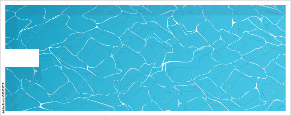 Swimming pool top view for design. Rectangular form of outdoor pool ...