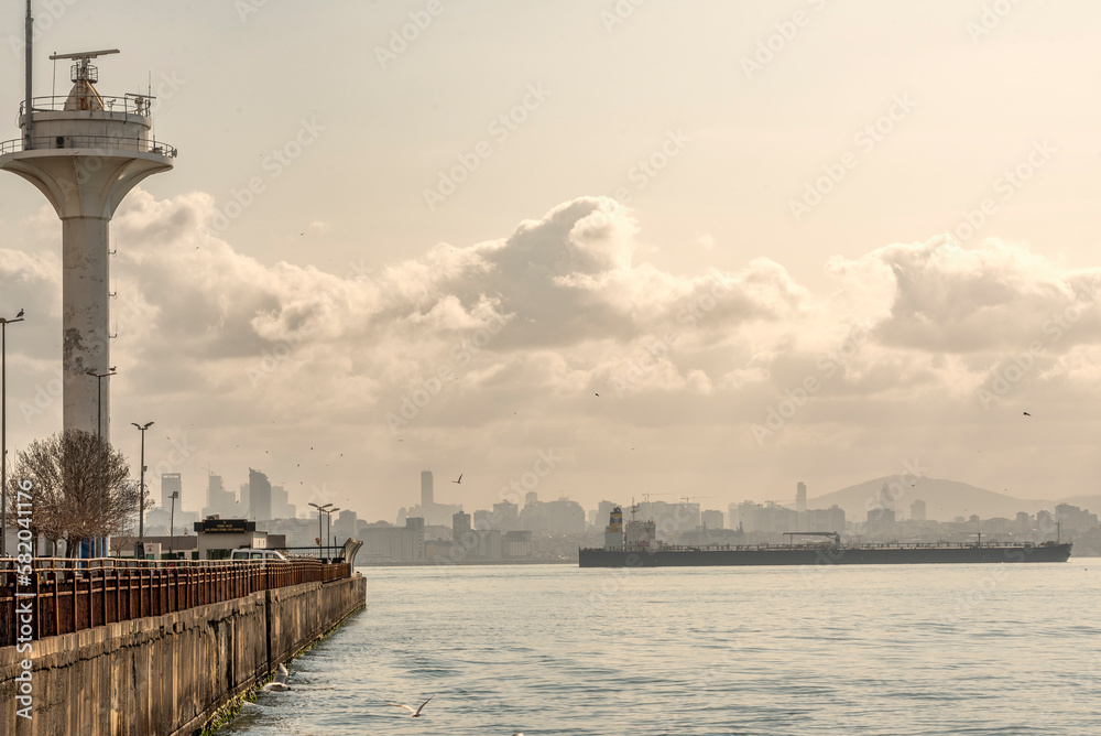 Istanbul bosfor.The Bosporus Strait or Bosphorus Strait is a natural ...