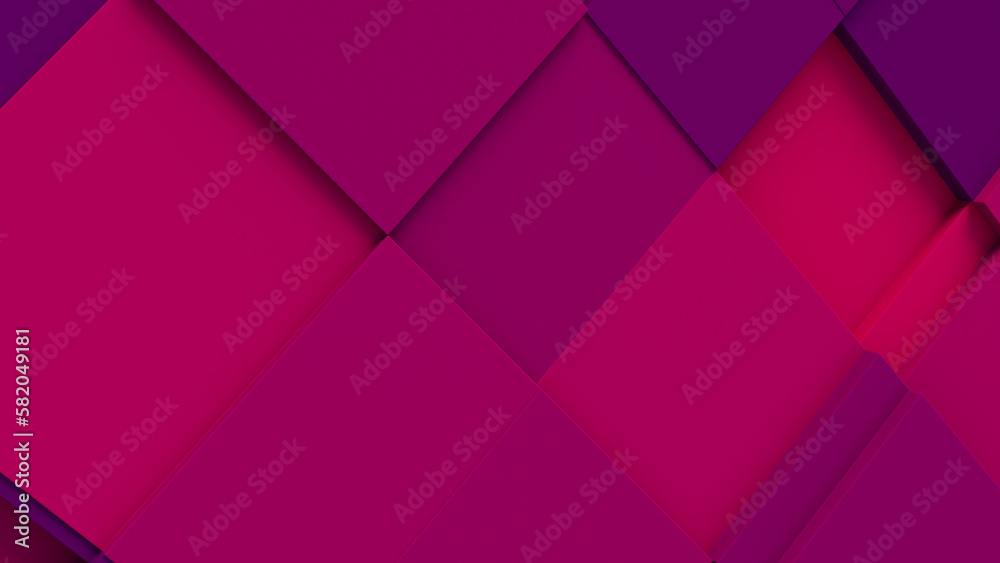 Pink and Purple Tech Background with a Geometric 3D Structure. Clean ...
