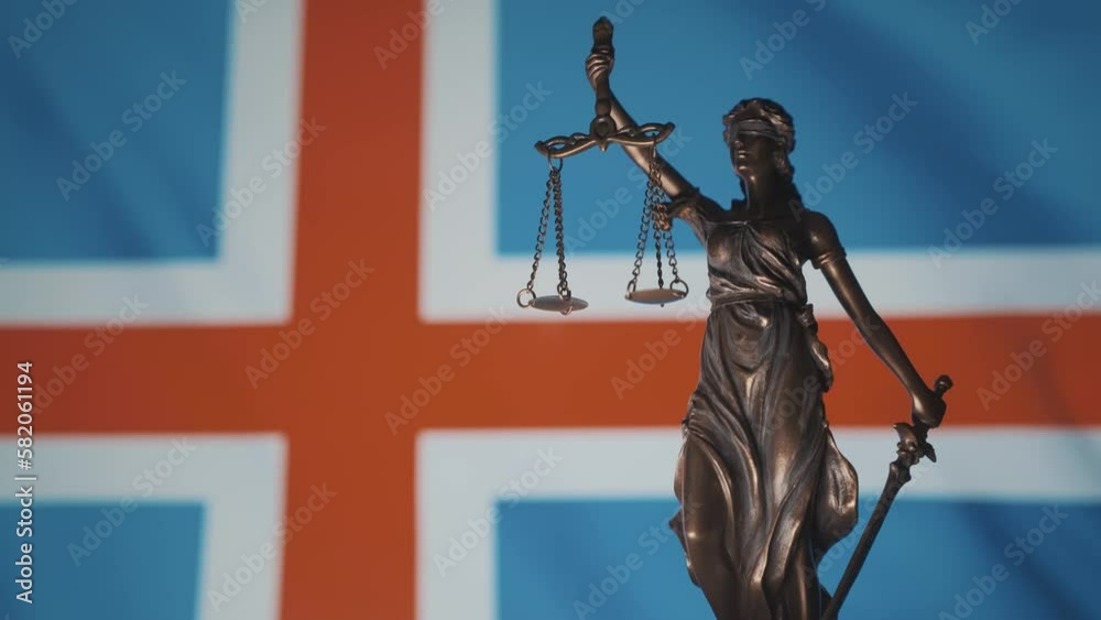 Stockvideon The Statue of Justice - lady justice, Justitia the Roman ...