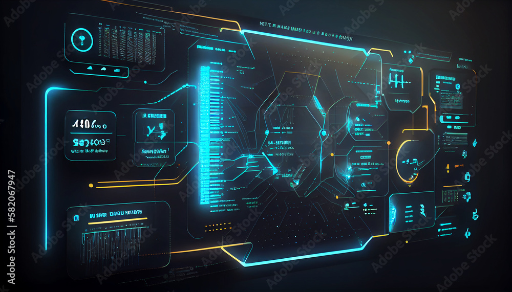 abstract technology ui futuristic concept hud interface hologram ...