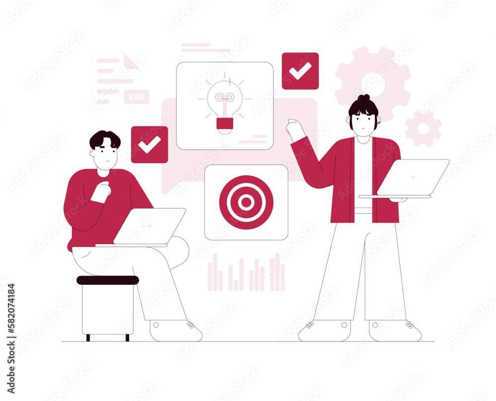 Mind map Problem solving solution, develop creative business idea ...
