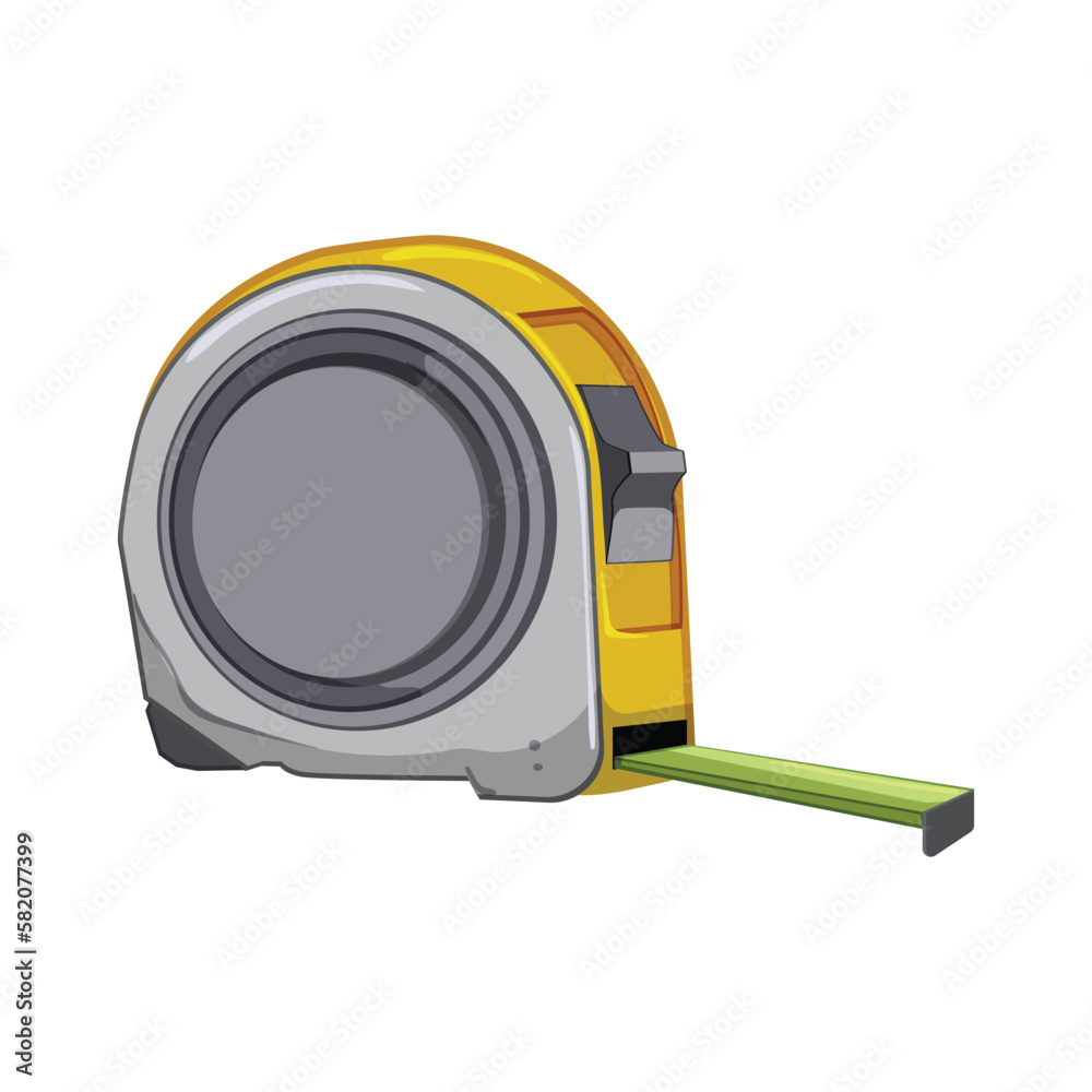 meter tape measure cartoon vector illustration Stock Vector | Adobe Stock