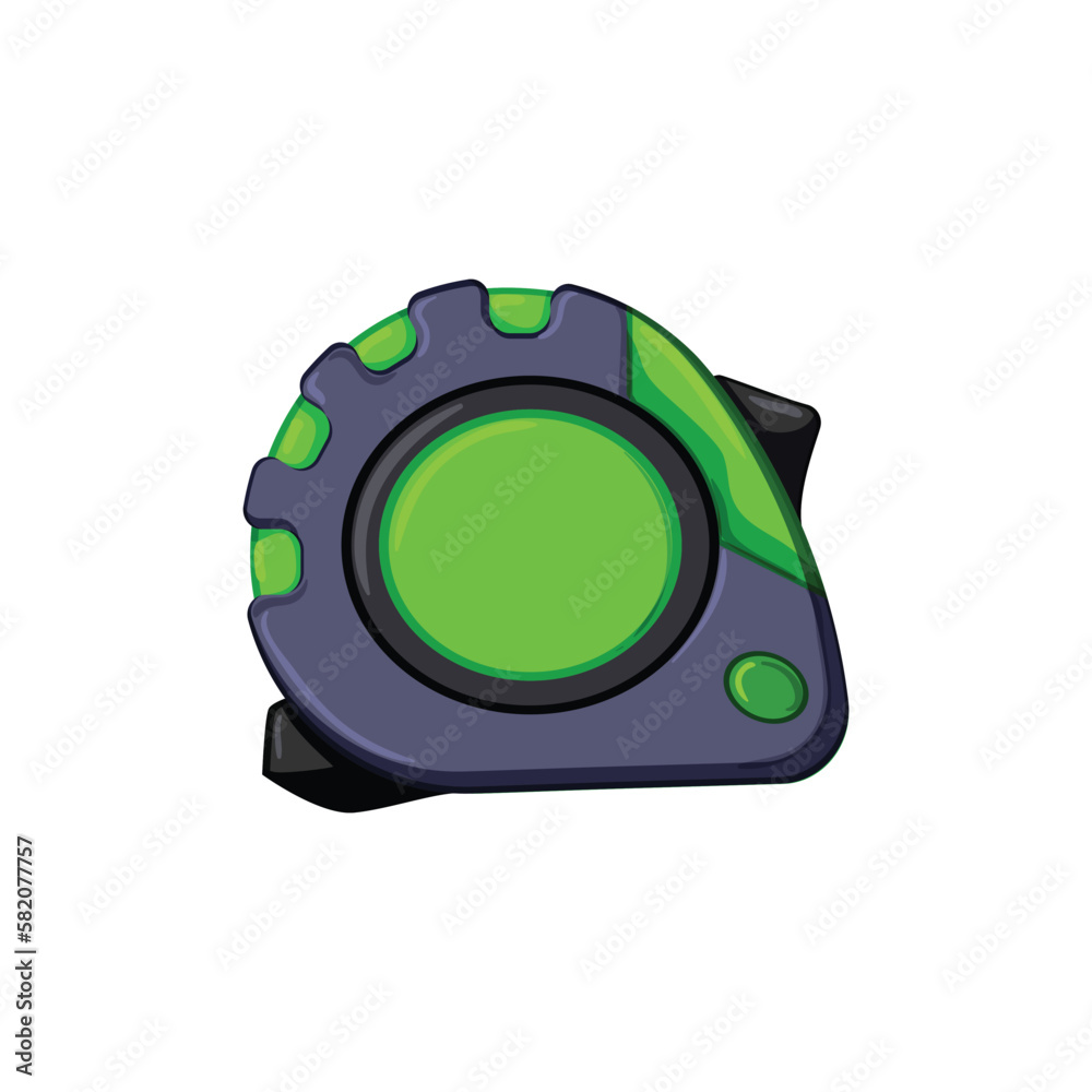 tool tape measure cartoon vector illustration Stock Vector | Adobe Stock