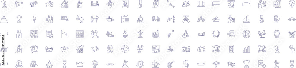 Change management line icons signs set. Design collection of Transformation, Agility, Transition ...