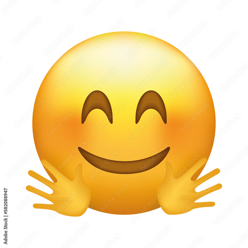 Admiration emoji. Surprised emoticon, amazed and astonished person ...