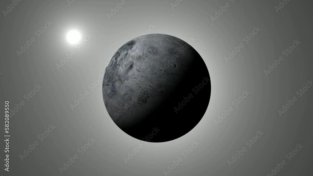 Eris planet rotated , solar system fictional Eris sphere rotating in ...