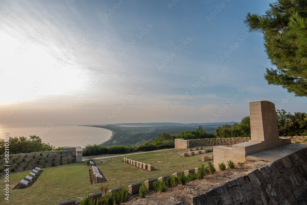 Anzac Cove, where major conflicts took place in the 1st World War, and ...