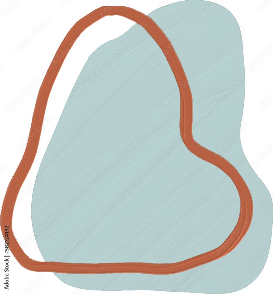 aesthetic shape light blue hearted circle aesthetic shape with red ...