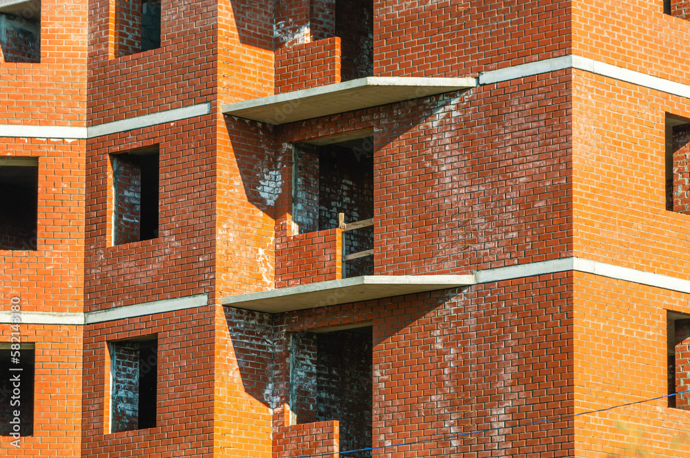 Efflorescence in violation of the masonry mixture formulation. Salt on ...