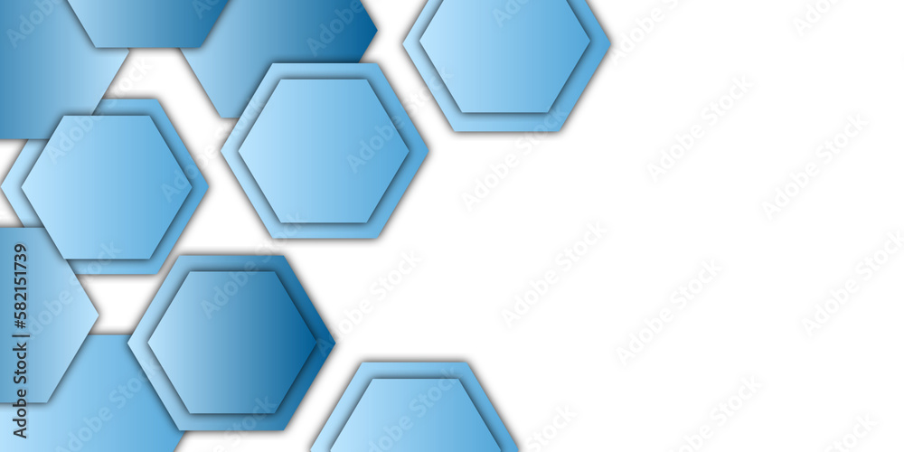 3d abstract hexagon shapes for banner, template, flyer, design ...
