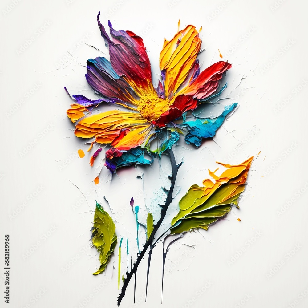 Abstract Art Flowers