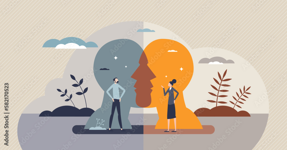 Empathy in relationship as compassion and mental care tiny person ...