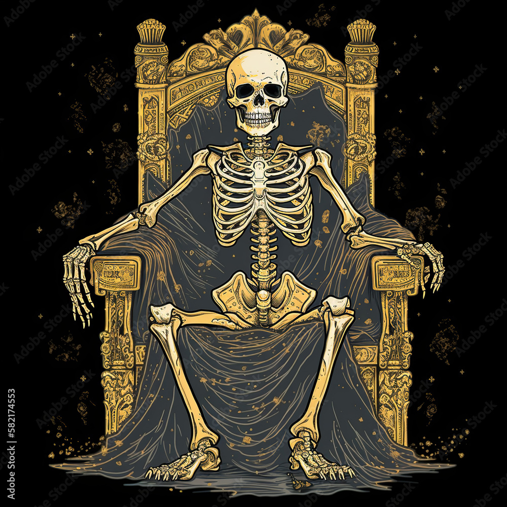 skeleton, throne, statue, sculpture, religion, god, art, asia, ancient ...