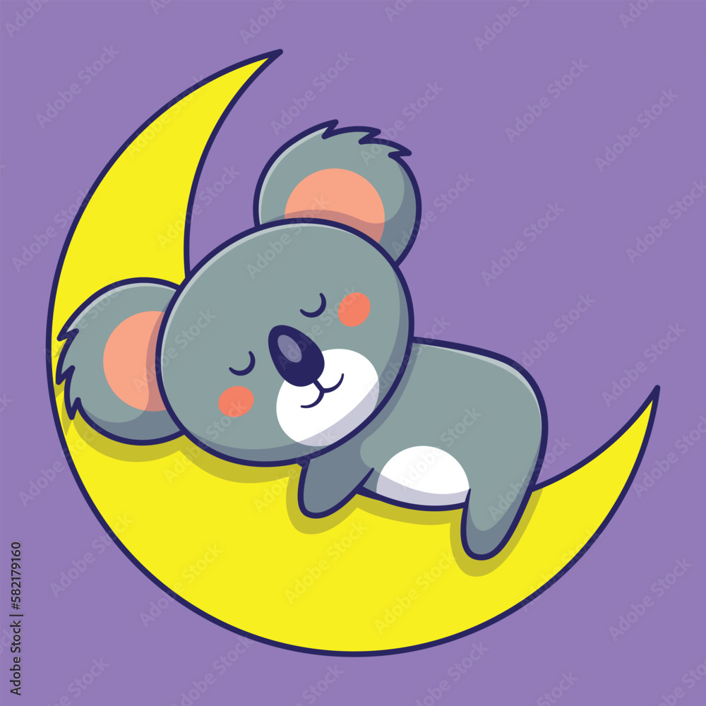 Sleepy Koala Cartoon