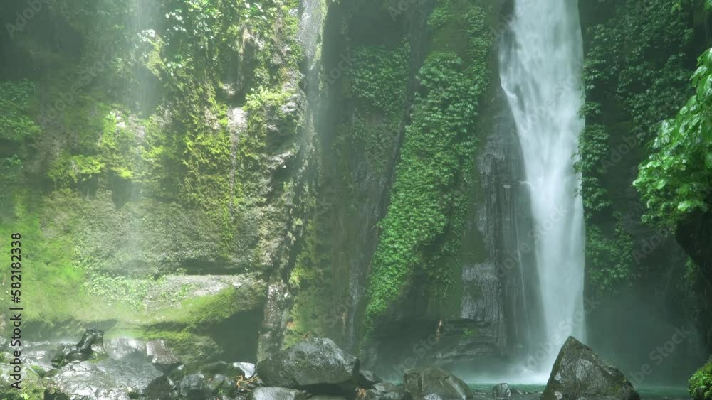 Amazing and beautiful tropical Hidden waterfall, which is part of the ...
