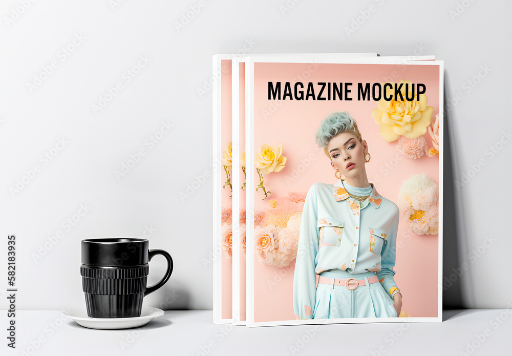 Magazine Mockup Stock Template | Adobe Stock