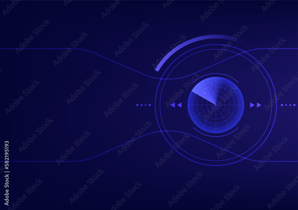 Abstract technology blue background futuristic, hi-tech communication ...