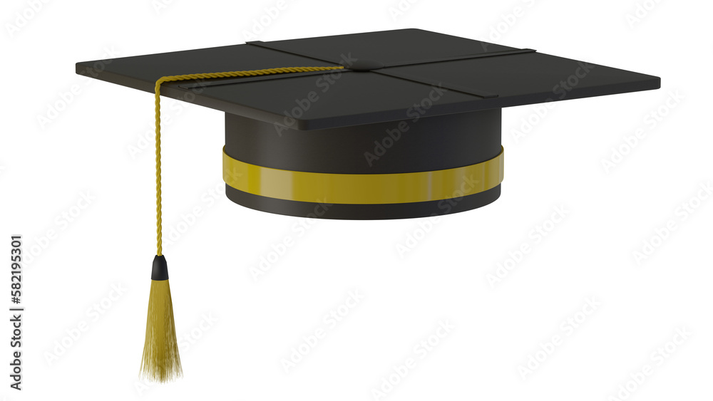 Graduation cap isolated on Transparent PNG Background. School, Student ...