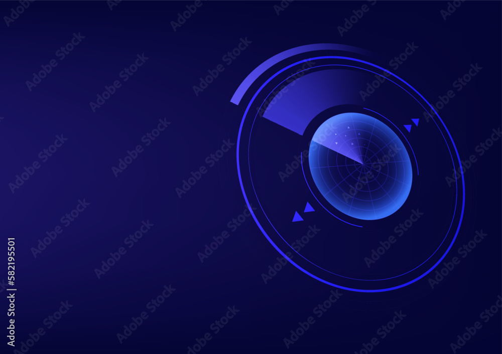Abstract technology blue background futuristic, hi-tech communication ...