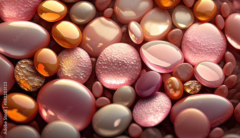 stones background, seamless pebbles background, precious shiny glass ...