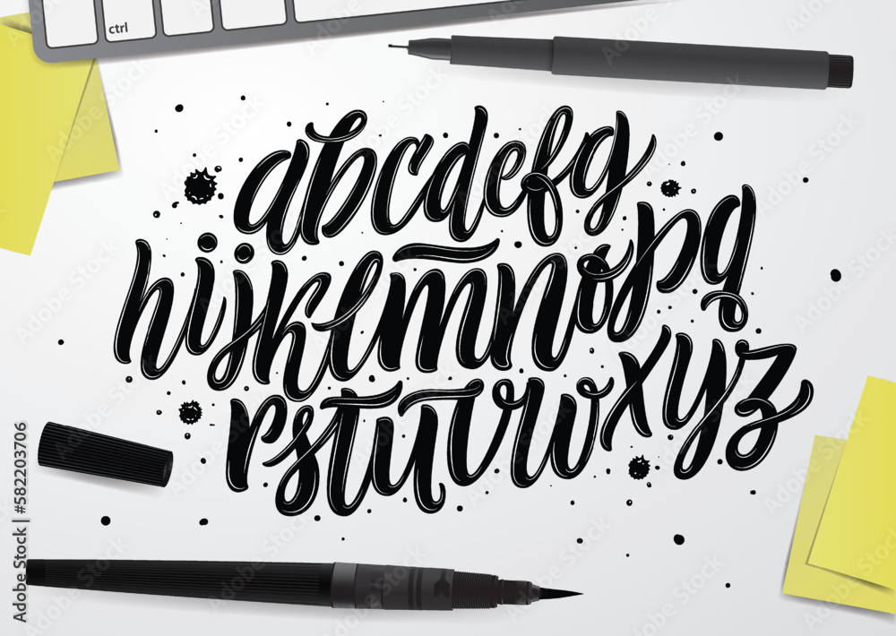 abc, abc letters, alphabet, alphabet letters, art, background, brush ...