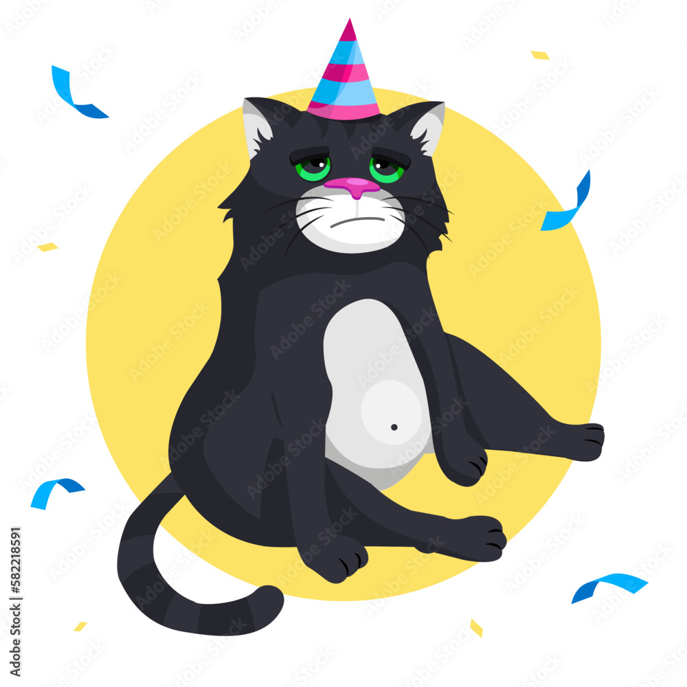 Sad Cat Birthday Party