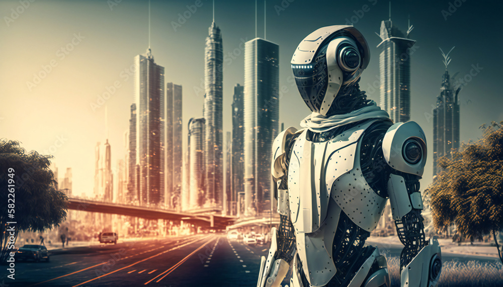The futuristic city is buzzing with smart technology, from sleek ...