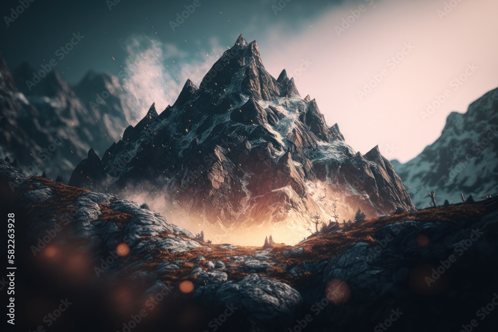 Explore surreal winter landscapes with hyper-detailed mountains ...