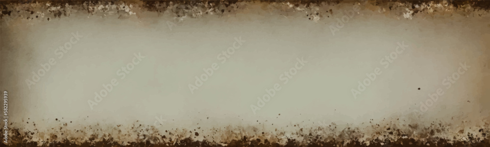 Vintage and grungy rectangular frame with worn edges, scratches, and ...