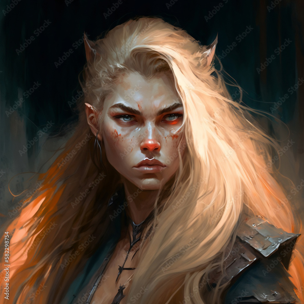 ภาพประกอบสต็อก Ilustración generada con AI estilo acuarela de una mujer ...