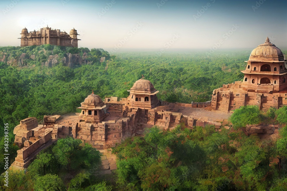 Chittorgarh Fort, India. The largest fort in India looks like a city ...