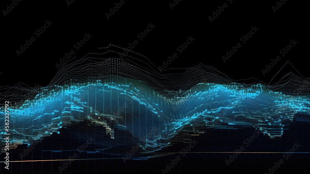 Abstract earth map, seismic activity concept. generative AI Stock ...
