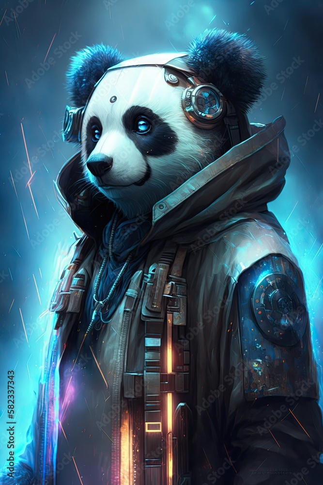 High-Tech and Sci-Fi Ready: A Stunning Cool Designer Illustration of an ...