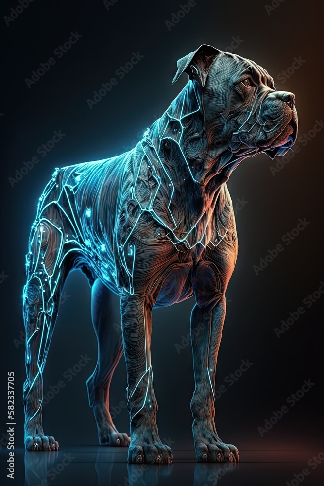 Step into the Future with a Beautiful Ethereal Cane Corso dog Canine: A ...