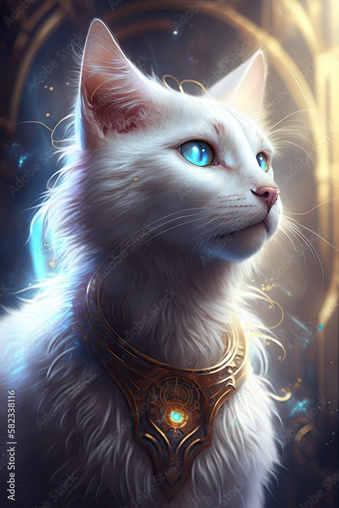 Meet Beautiful Futuristic Designer Art of Turkish Van cat Feline: A ...