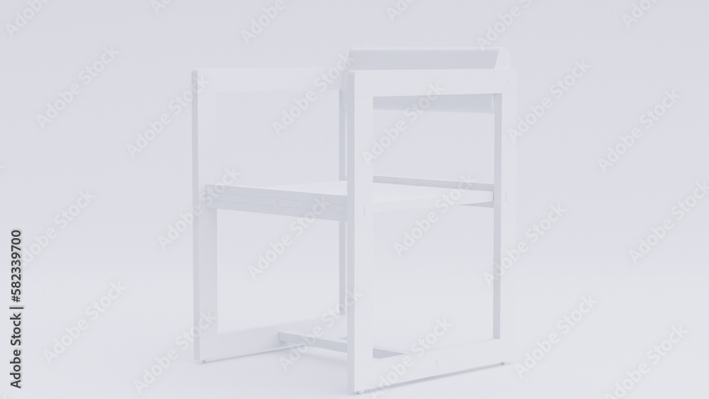 perspective front view scandinavian dining chairs on white background ...