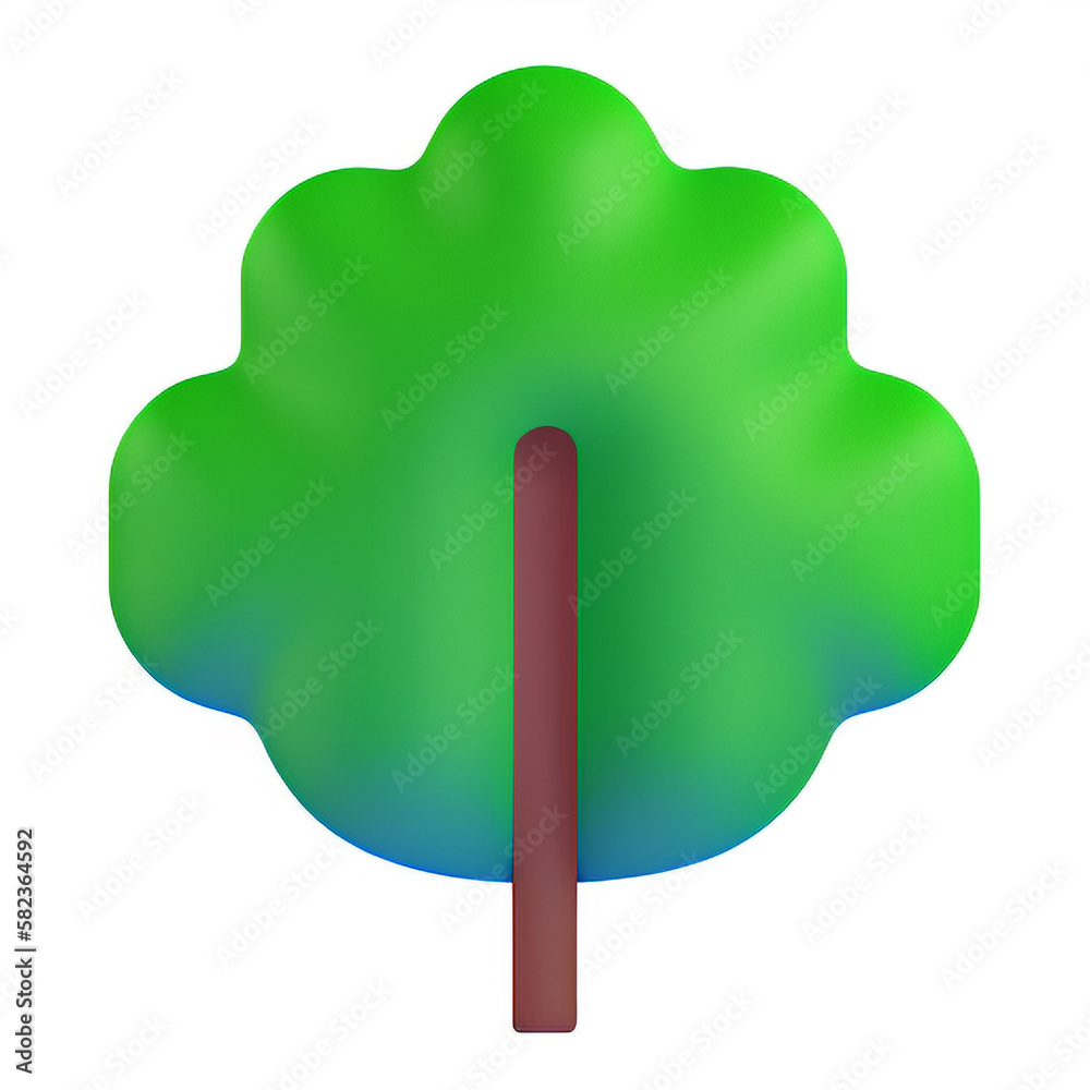Tree 3D Emoji Icon Set. Contains such Icons as Wood, Plant, Pine ...