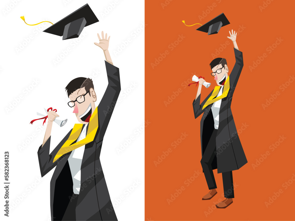 Graduation Day Stock Vector | Adobe Stock