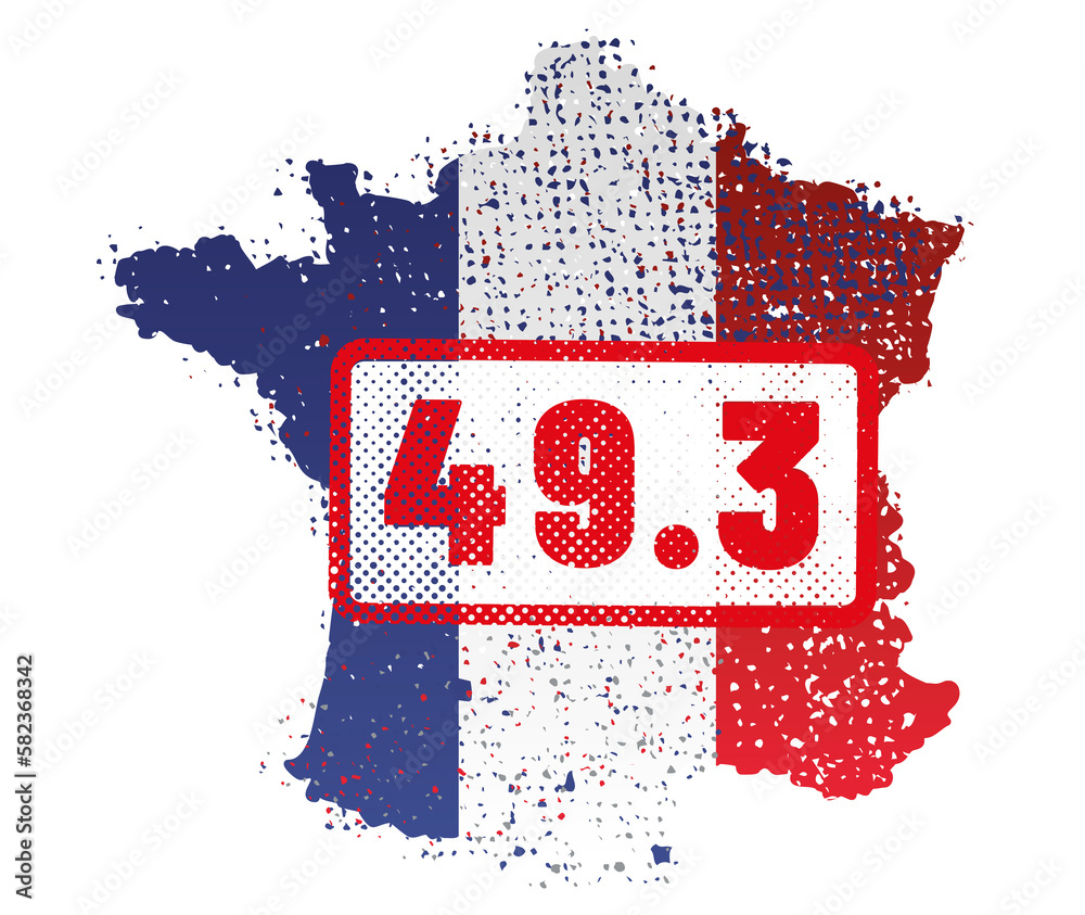 non au 49.3 - article 49 alinéa 3 de la constitution française Stock ...