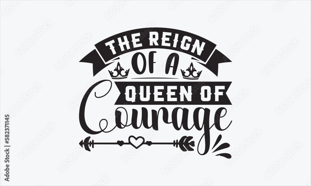 The Reign Of A Queen Of Courage - Victoria Day Design, Hand drawn ...