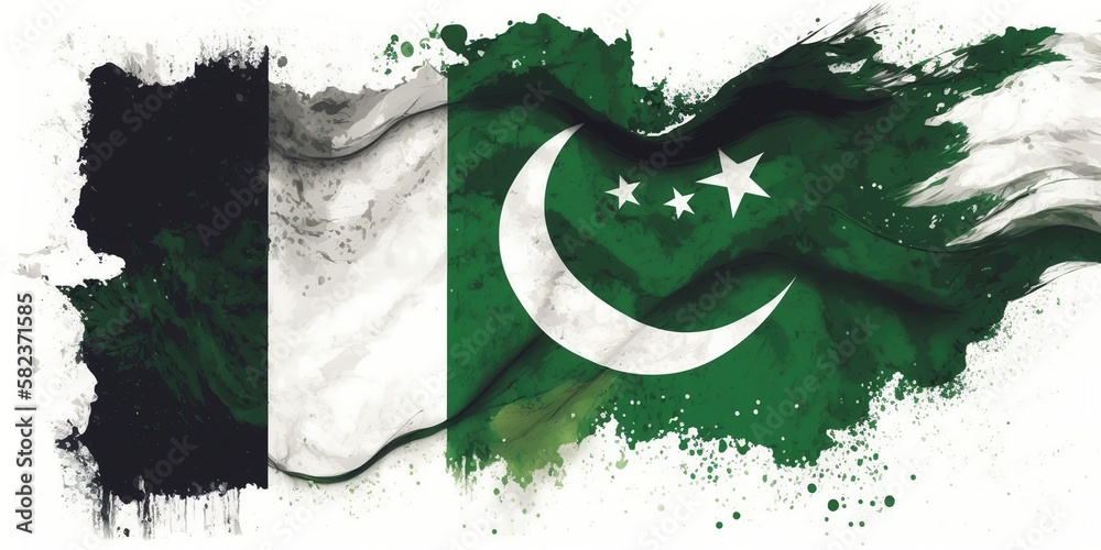 Pakistan Independence Day. 14th august. soldiers waving fabric pakistan ...