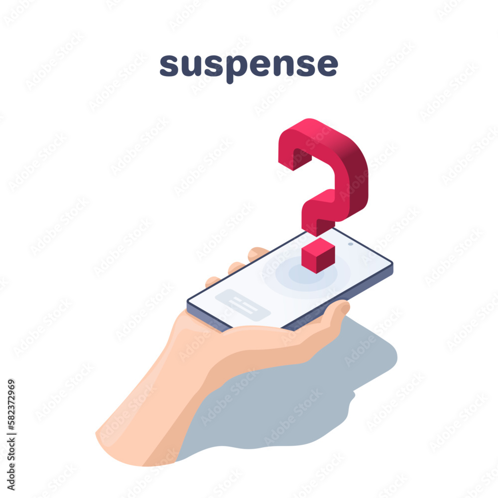 isometric vector illustration isolated on white background, hand ...