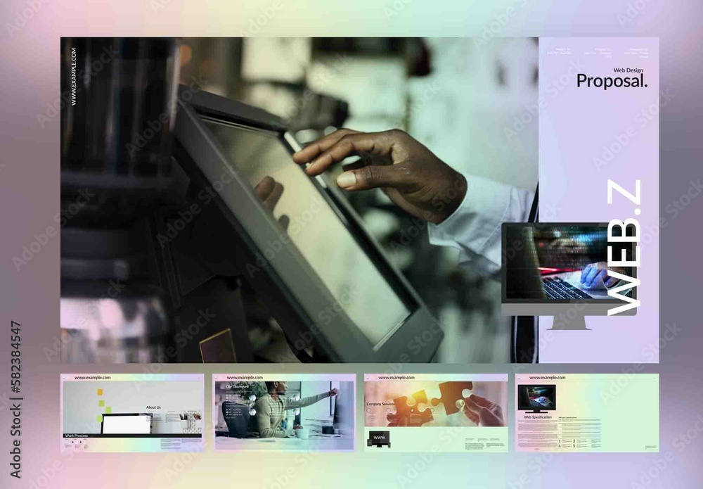 Modern Website Project Presentation Layouts Stock Template | Adobe Stock
