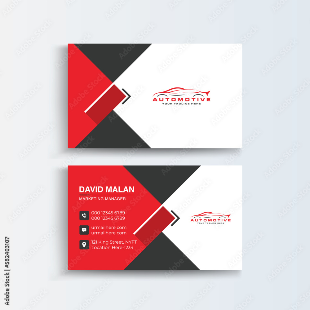 Car Rental Business cards and Modern Creative and Clean template. Car ...