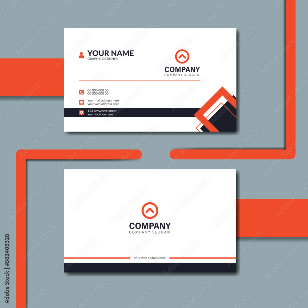 Professional creative modern simple clean business card layout design ...