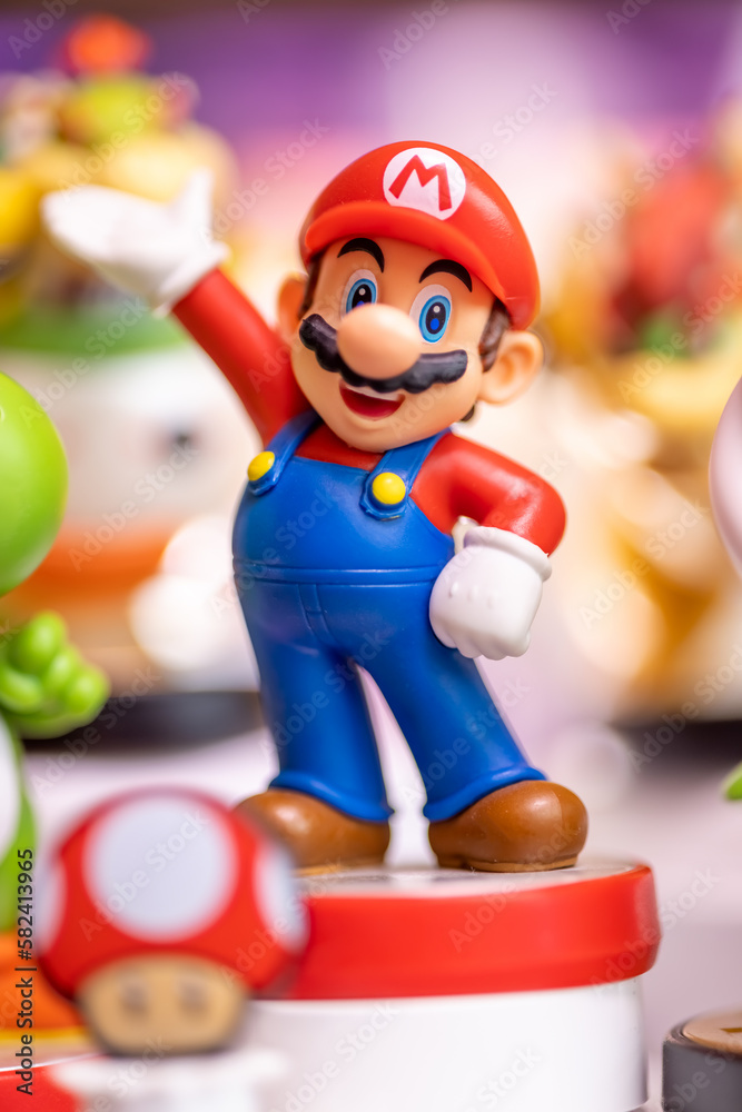 MOSCOW, RUSSIA - September 08, 2022: Super Mario Bros figure character ...