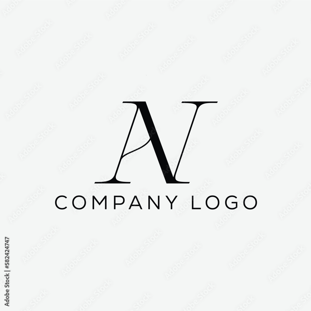Initial Letter AV Logo Design Monogram Creative Modern Sign Symbol Icon ...