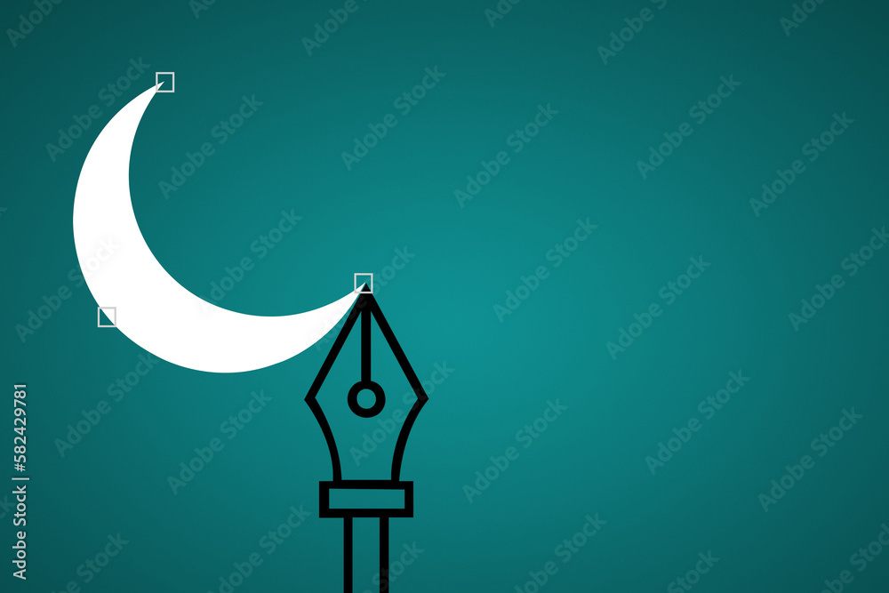Pan tool moon happy ramadan, happy eid, ramadan mubarak, islamic moon ...