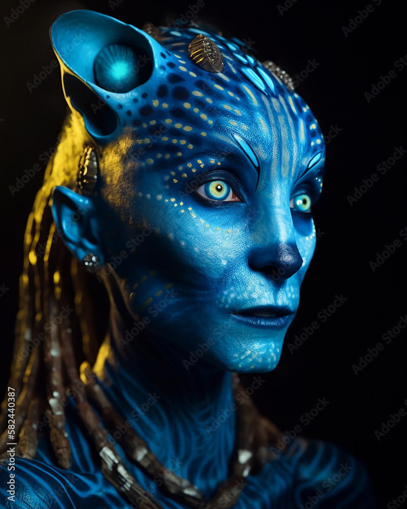 Fantasy Creepy Alien monster Wild Cheetah Warrior created with ...